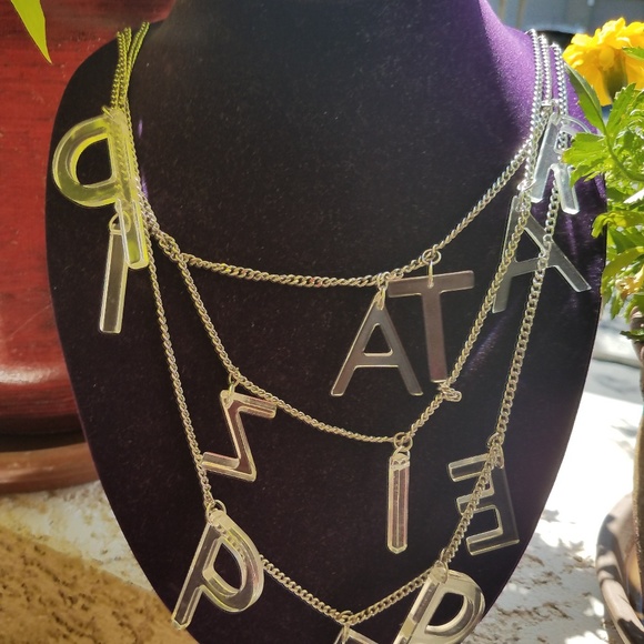 Jewelry | Patricia Pepe Italian Designer Lucite Necklace | Poshmark